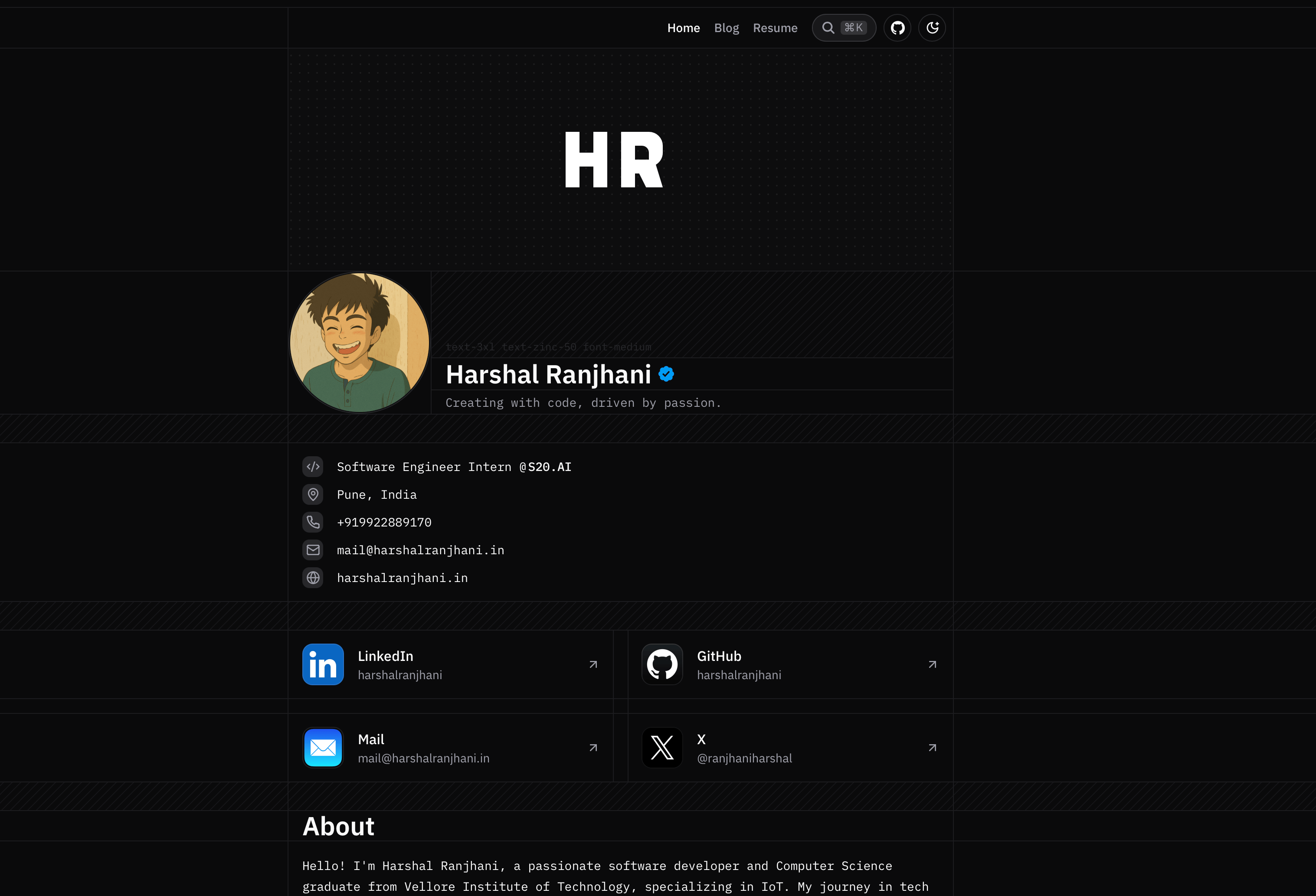 Harshal Ranjhani - Software Engineer